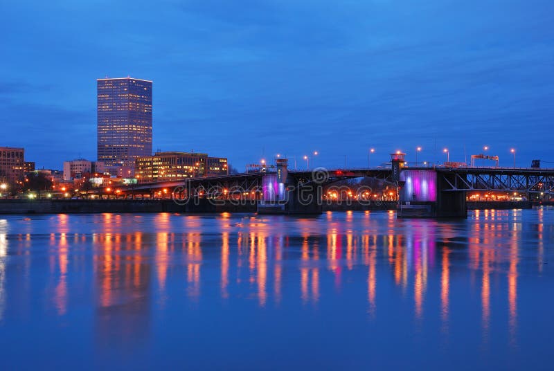 Morrison Lift Bridge Portland Oregon Stock Photos - Free & Royalty-Free ...