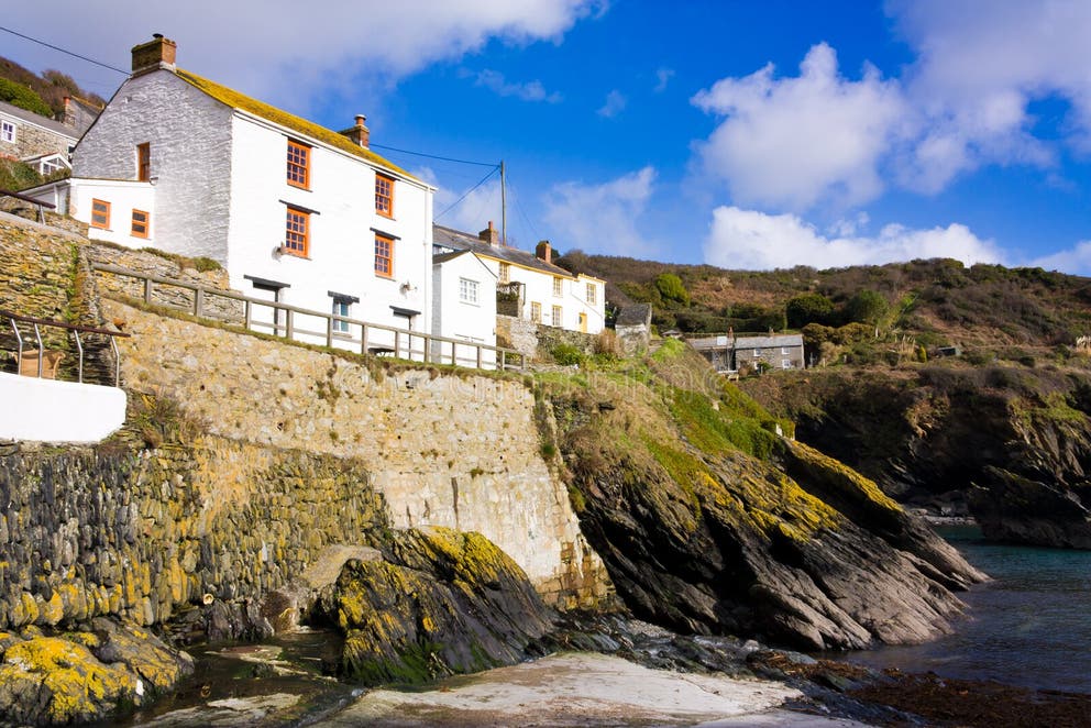 Portloe stock image. Image of scenery, village, portloe - 23200183