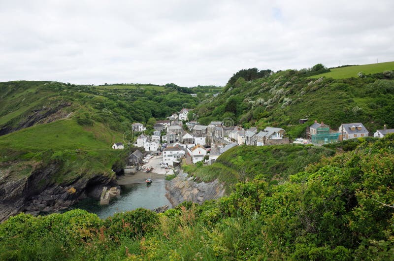 Portloe in Cornwall stock photo. Image of countryside - 55844238