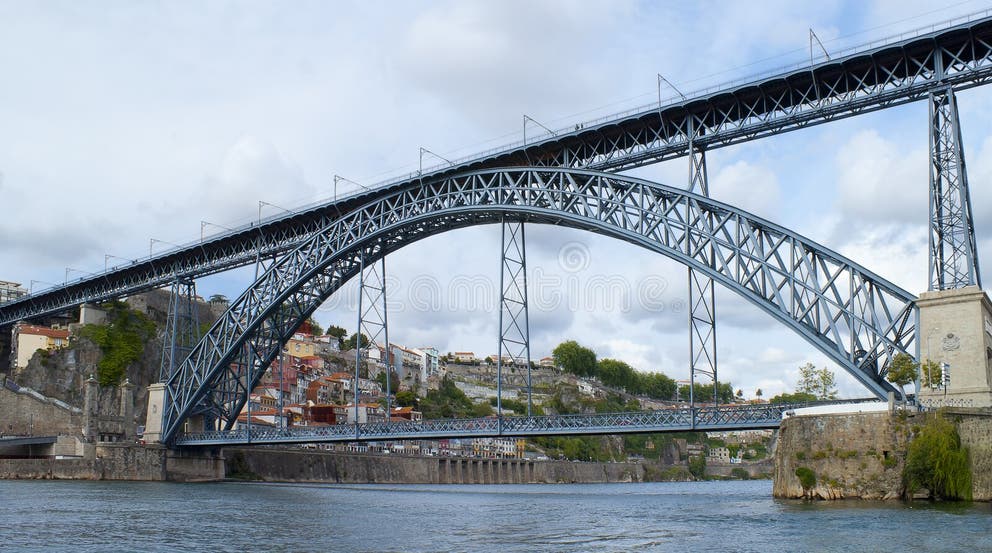 Porto Bridge stock image. Image of rabelo, douro, travel - 25935401