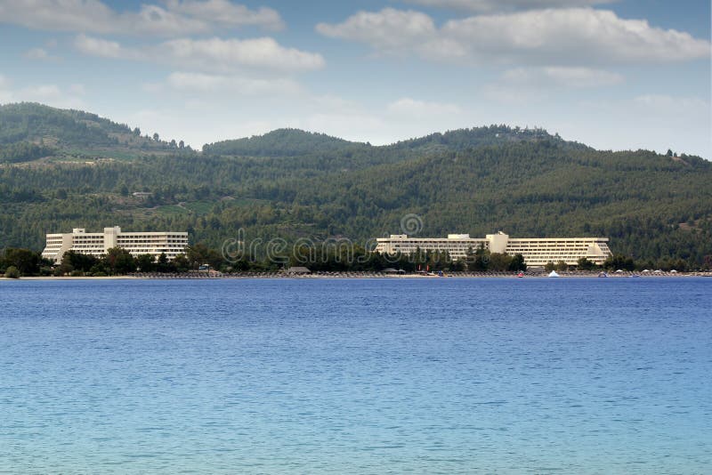 Porto carras greece stock photo. Image of relaxing, green - 28511034