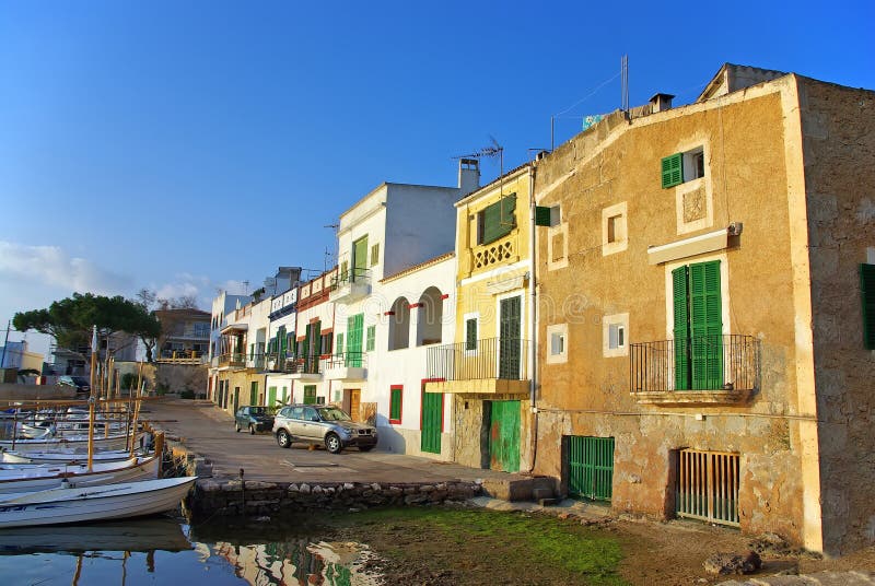 Porto Colom stock image. Image of holiday, blue, mallorca - 24250633