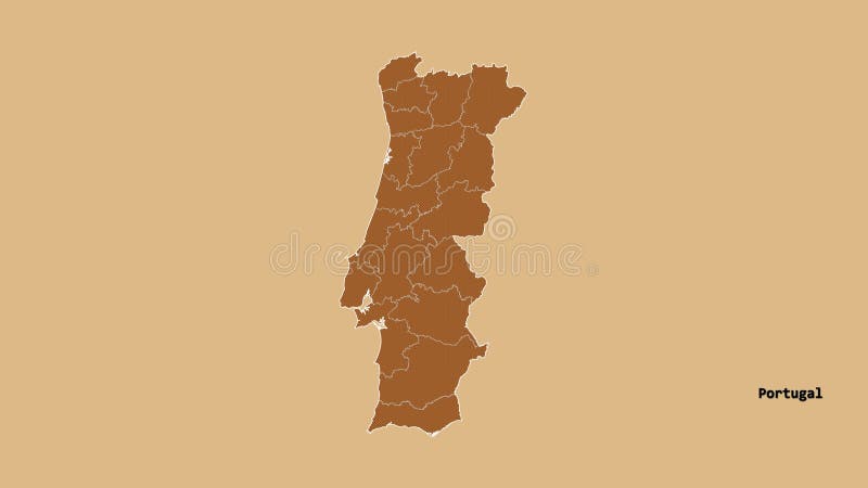 Porto Location. Portugal. Relief Map Stock Video - Video of border ...