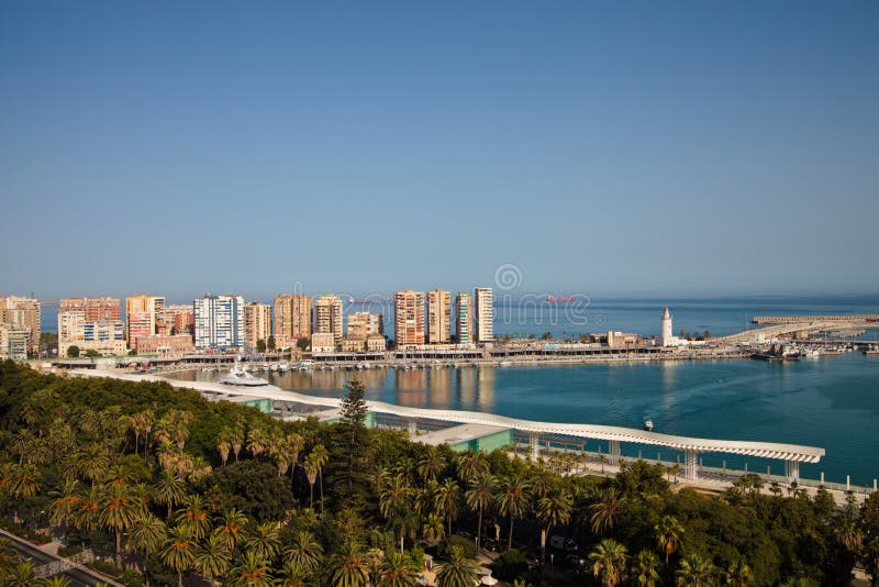 Porto marítimo em Malaga foto de stock. Imagem de porto - 20581170