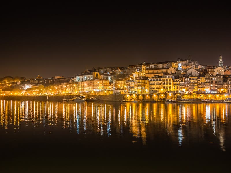 Porto at Night, Portugal stock photo. Image of traditional - 80163114