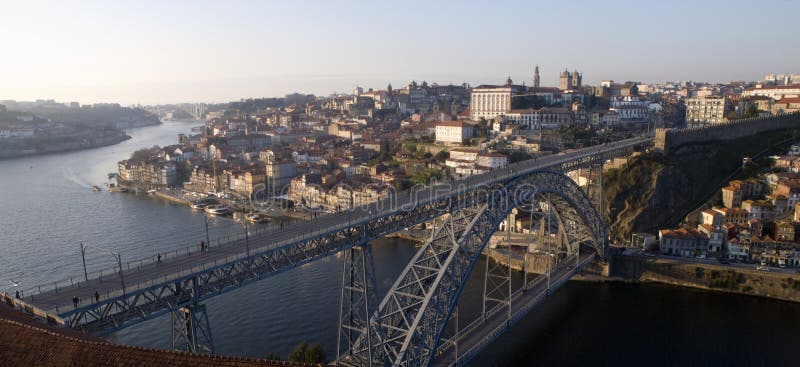 PORTO RIVER PANORAMIC VIEW editorial stock image. Image of history ...