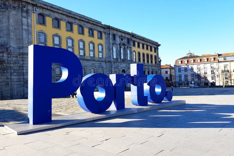 Porto, Portugal Sign In Old Town Editorial Image - Image of tourist ...