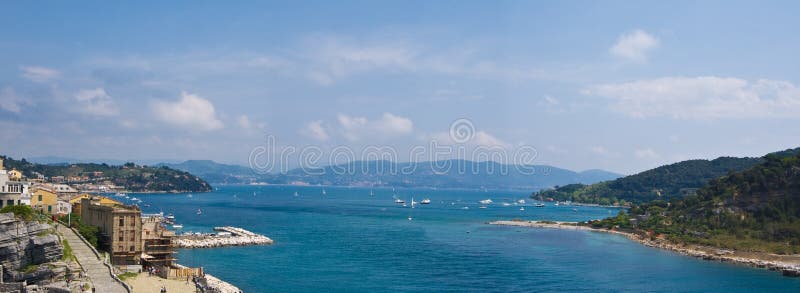 Porto Venere (Italy) stock photo. Image of skyline, travel - 14603234