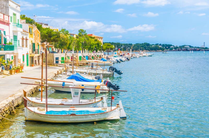 Portocolom Town on Mallorca, Spain Editorial Image - Image of city ...