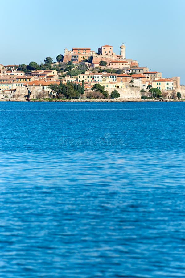 Portoferraio, Isle of Elba, Italy. Stock Photo - Image of ferries ...