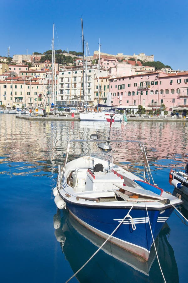 Portoferraio, Isle of Elba, Italy. Stock Image - Image of destination ...