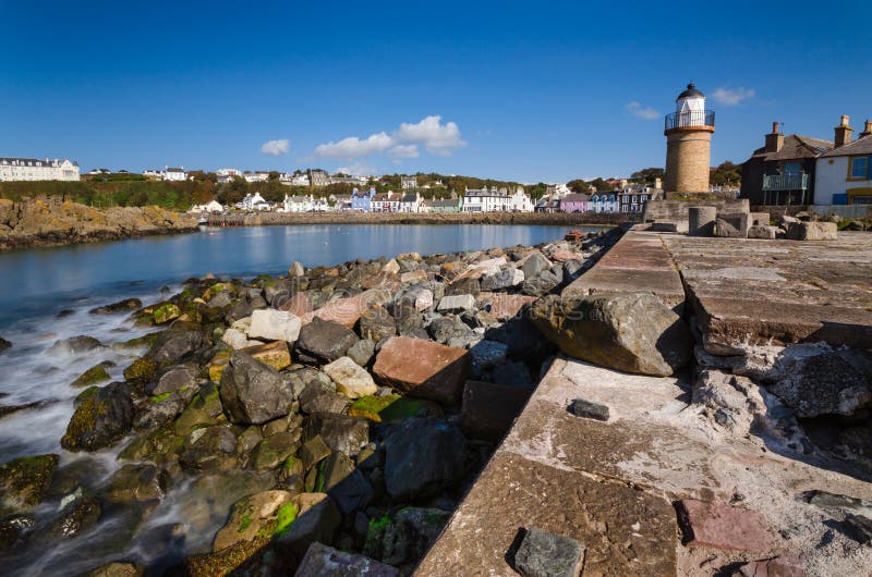 Portpatrick stock image. Image of typical, harbour, clear - 53241915