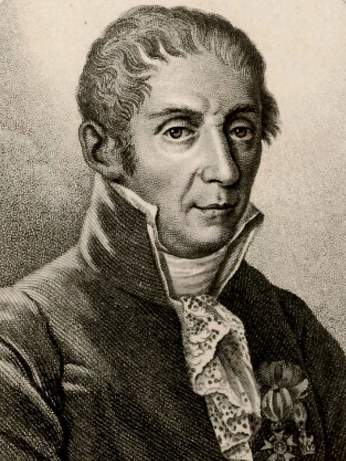 Portrait of the Physicist and Chemist Alessandro Volta (1745-1827) Editorial Photo - Image of ...