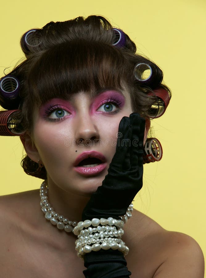 Portrait stock photo. Image of black, female, cute, dress - 23457584