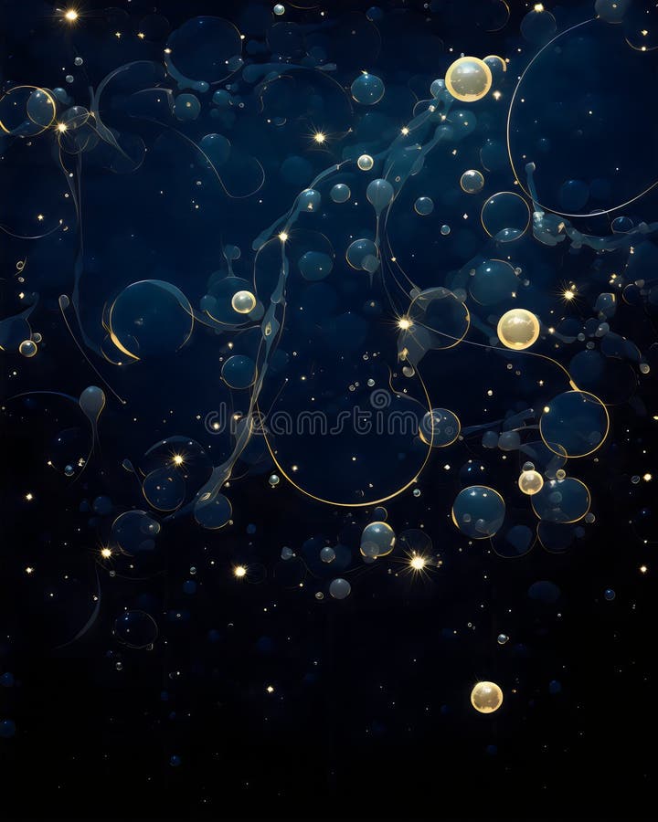 Portrait of an Abstract Bubble Constellation Stock Photo - Image of ...