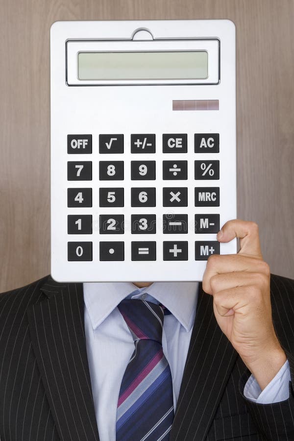 Portrait of an Accountant stock image. Image of calculator - 12647449
