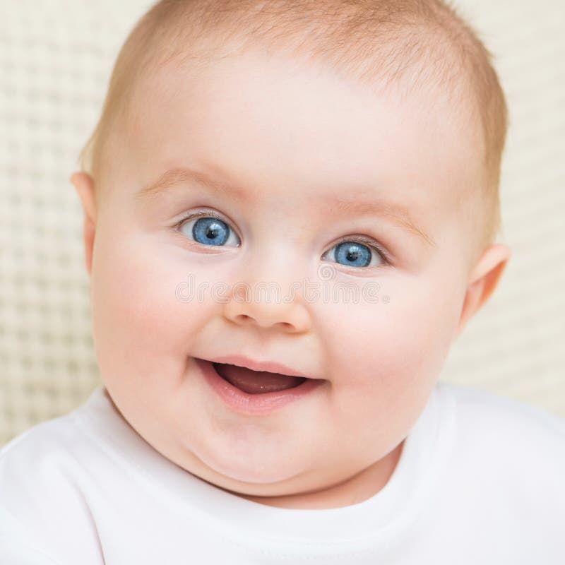 Portrait of adorable baby stock image. Image of child - 32369937