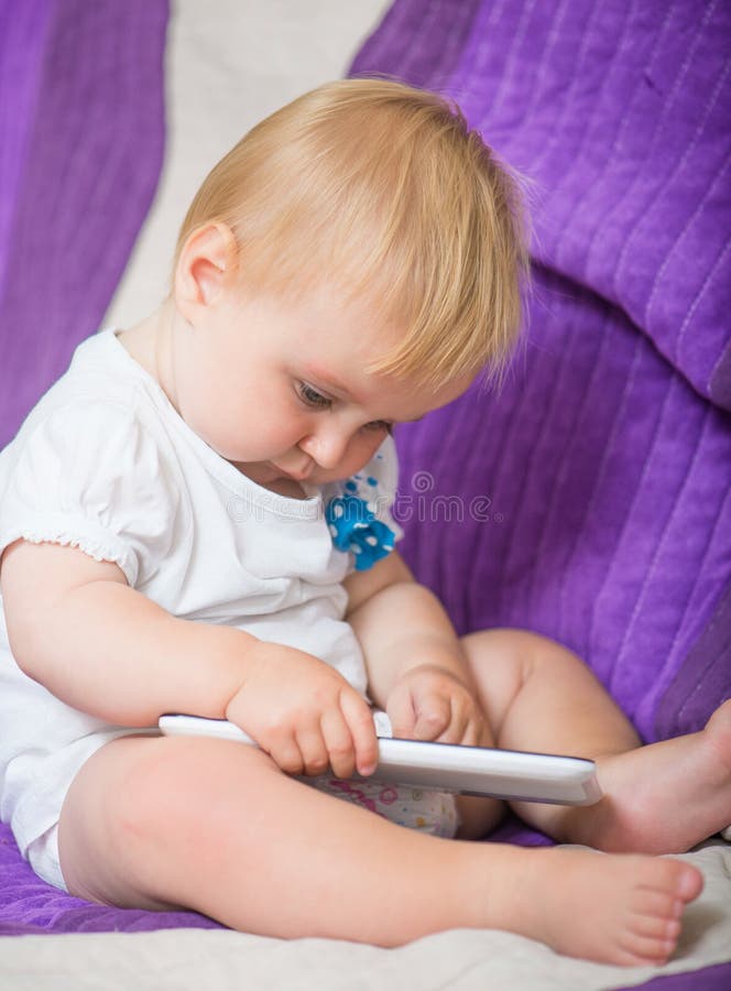 Portrait of adorable baby stock image. Image of learning - 33961201