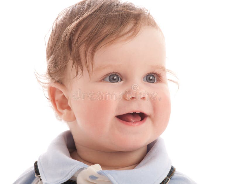 Portrait Of Adorable Blue-eyes Baby Boy Stock Image - Image of adorable ...