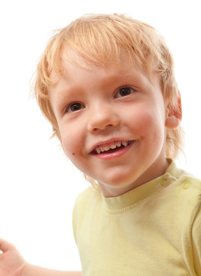 Portrait of Adorable Happy Boy Stock Image - Image of happy, eyes: 14327069