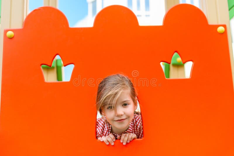 Portrait of Adorable Smiling Little Kid Looking at Camera Stock Image ...