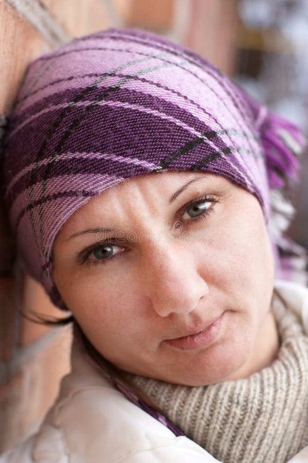 Portrait of adult woman stock photo. Image of lilac, eyes - 8389382