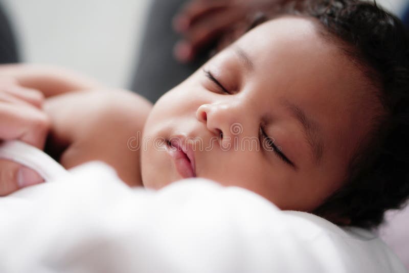 347 Cute Little African American Boy Sleeping Stock Photos - Free ...
