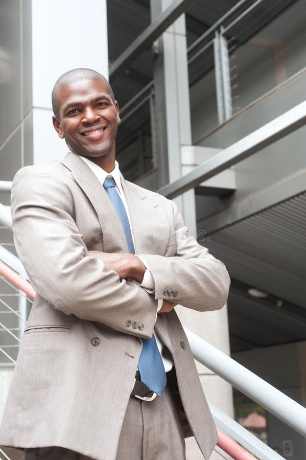 Portrait of an African American Businessman Stock Photo - Image of ...