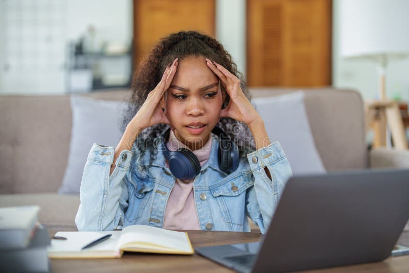 African American Using Computers and Notebooks Online Stock Image ...