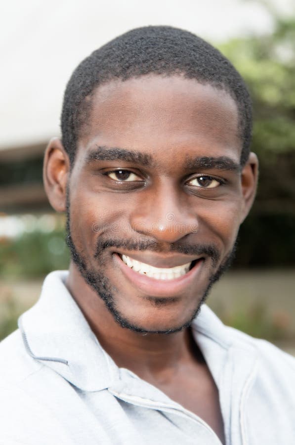 Portrait of an African Man with Beard Stock Image - Image of handsome ...