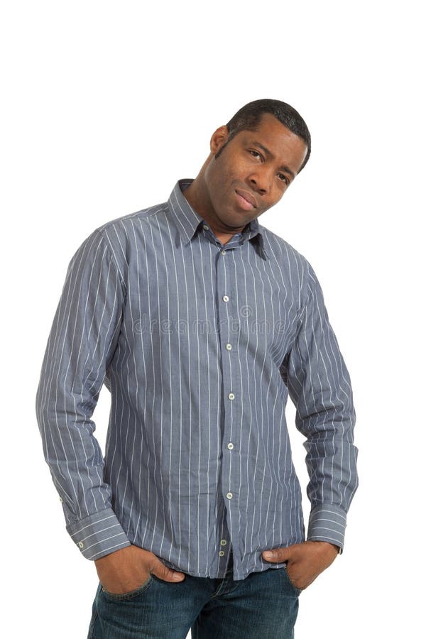 Portrait Man on White Background Stock Photo - Image of modern ...