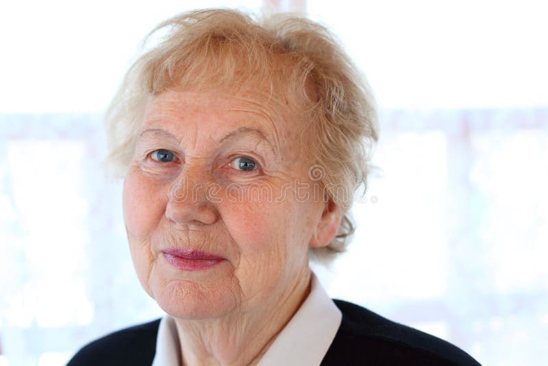 Friendly old woman stock image. Image of generation, beautiful - 47605527