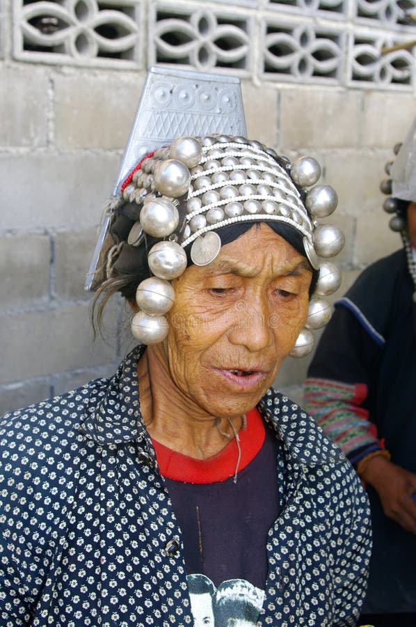 Portrait of an Akha woman editorial photo. Image of cultural - 20623351