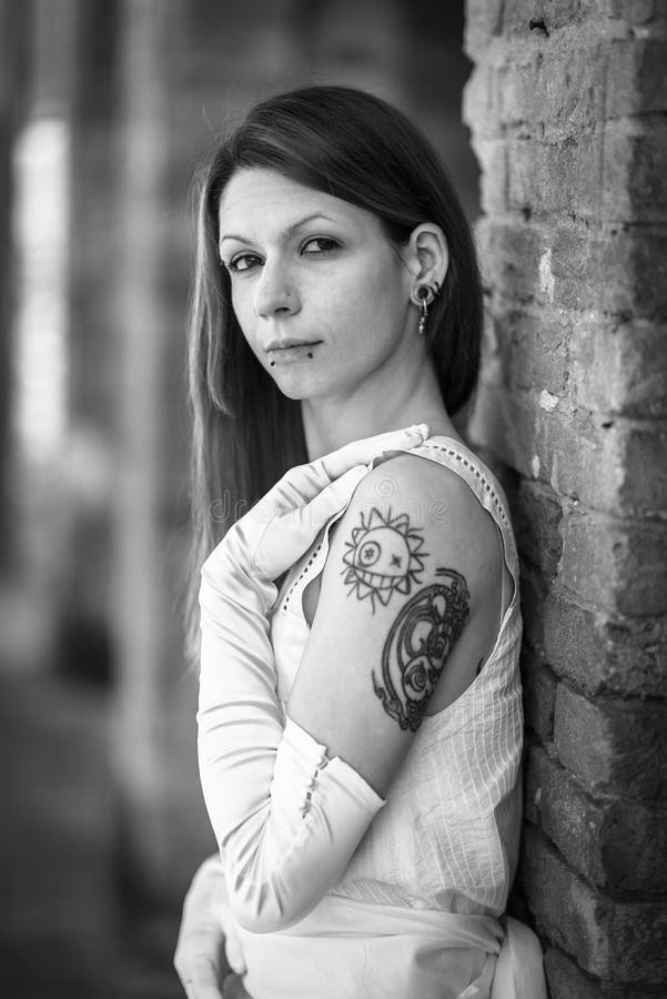 Portrait of an Alternative Model Stock Image - Image of dress, seducing ...