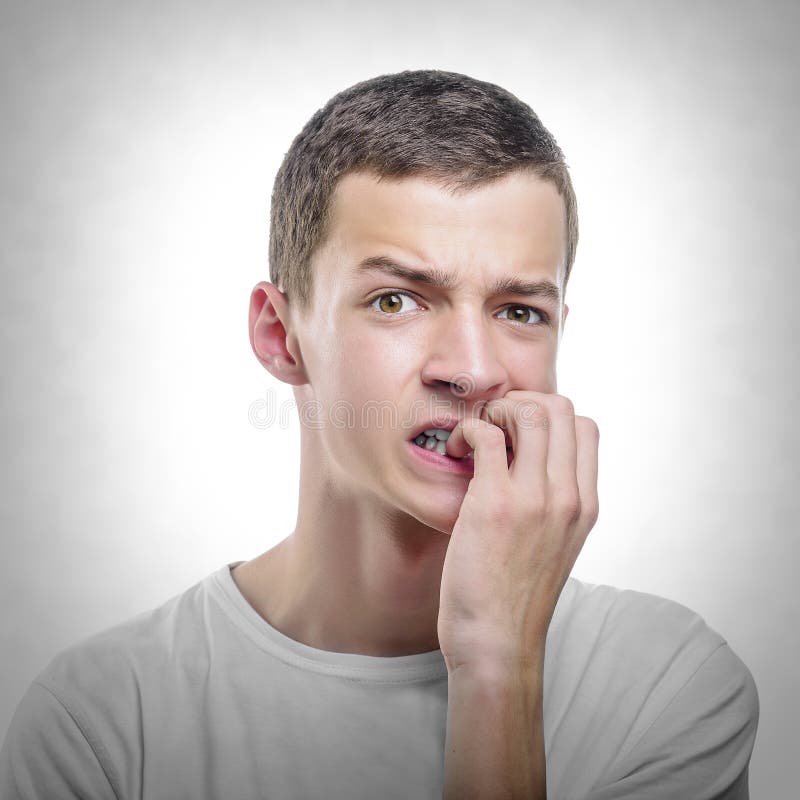 Portrait of amazed man. stock photo. Image of scream - 82777288