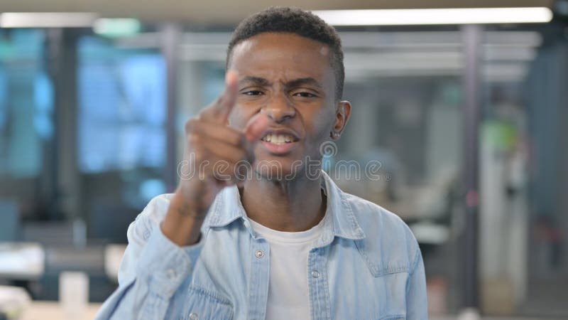 Portrait of Angry African Man Arguing, Fighting Stock Image - Image of ...