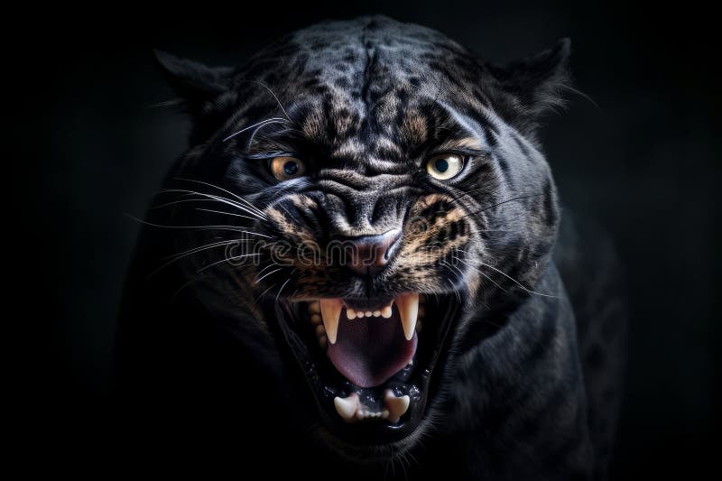 Panther with Bat-like Wings. Mythological Creature Stock Vector ...