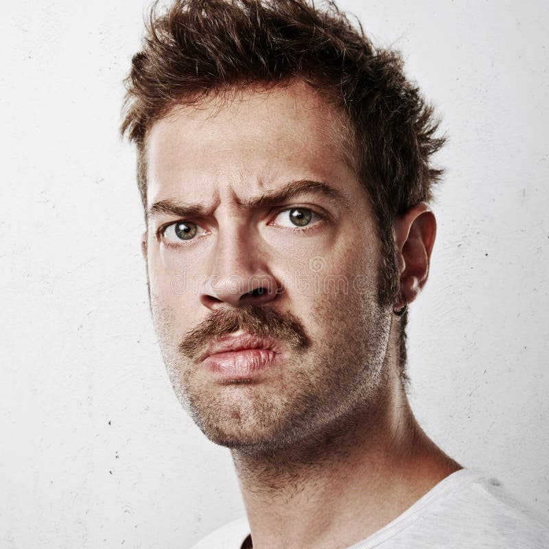 Portrait of an angry man stock photo. Image of annoyed - 46960658