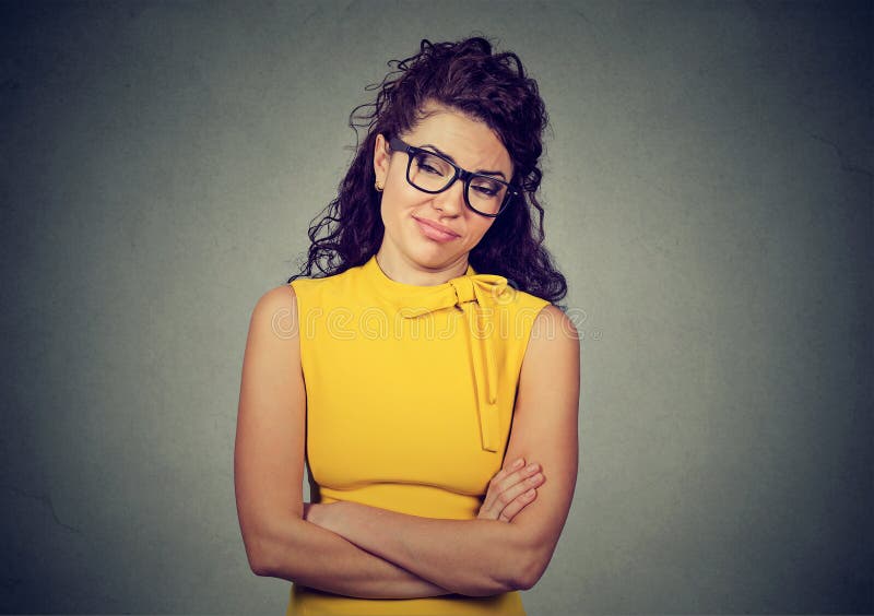 Masked Woman Expressing Different Emotions Stock Photo - Image of ...