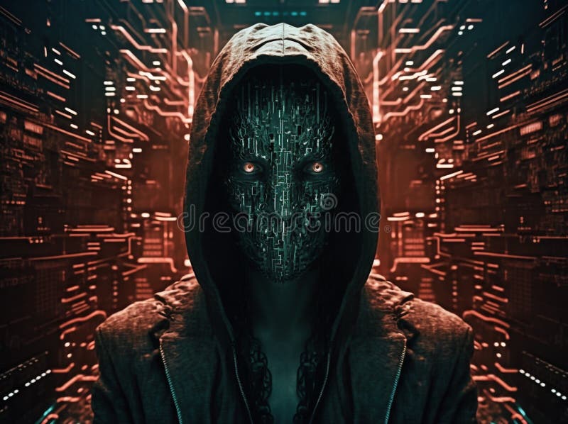 Anonymous Robot Hacker. Concept of Hacking Cybersecurity, Cybercrime ...