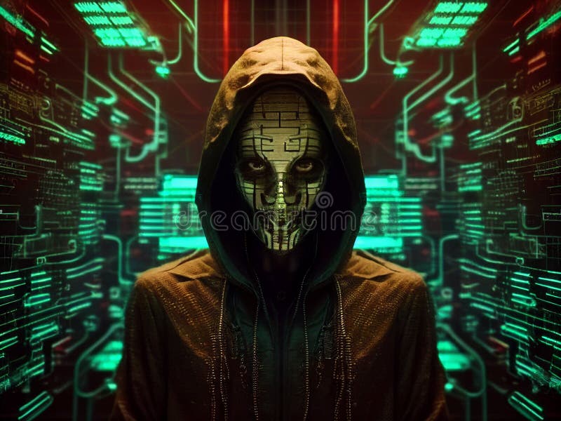 Anonymous Robot Hacker. Concept of Hacking Cybersecurity, Cybercrime ...