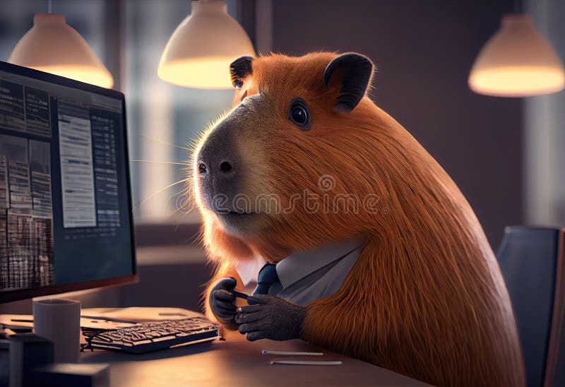 Anthropomorphic Capybara Stock Illustrations – 174 Anthropomorphic ...