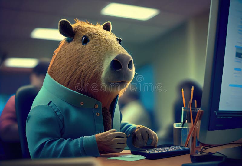 Anthropomorphic Capybara Stock Illustrations – 174 Anthropomorphic ...