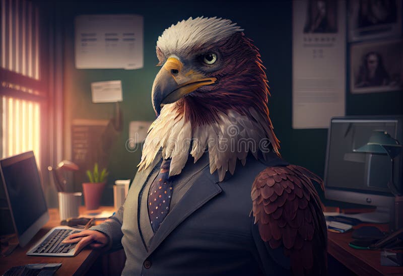 Anthropomorphic Eagle Stock Illustrations – 77 Anthropomorphic Eagle ...