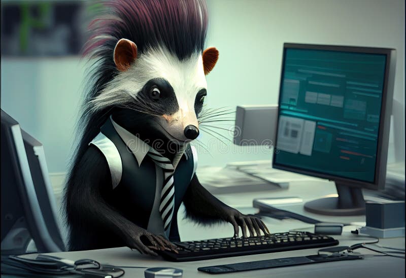 Anthropomorphic Skunk Stock Illustrations – 8 Anthropomorphic Skunk ...