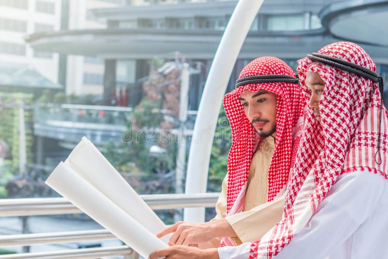 Portrait of Arabian Engineer Talking about Saudi Construction Job and ...