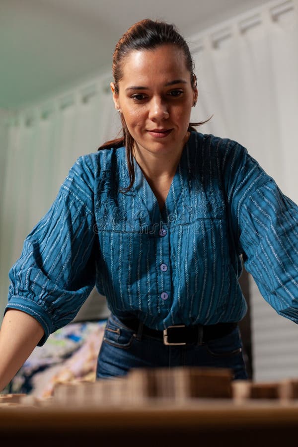 Portrait of Architect Designer Doing Construction Work Stock Image ...