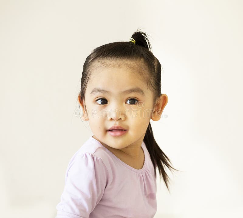 Portrait of Asian baby stock image. Image of studio, stare - 67178565