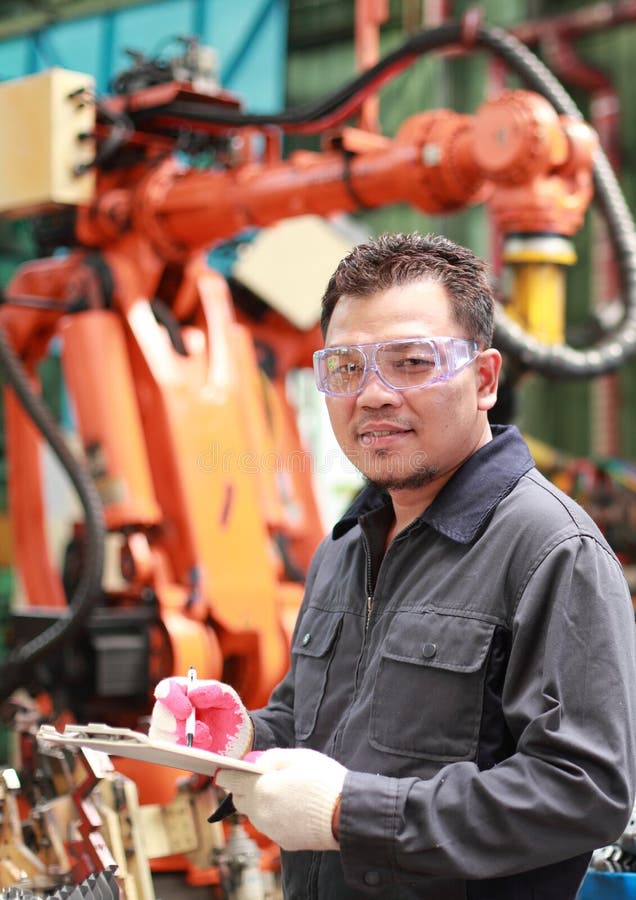 Portrait of asian engineer stock image. Image of labor - 42345619