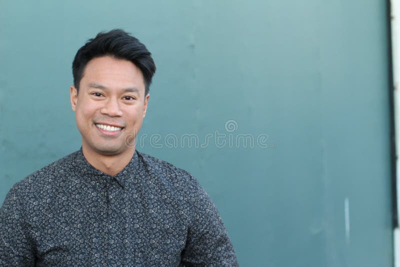 Portrait of Asian man stock photo. Image of attractive - 64041332